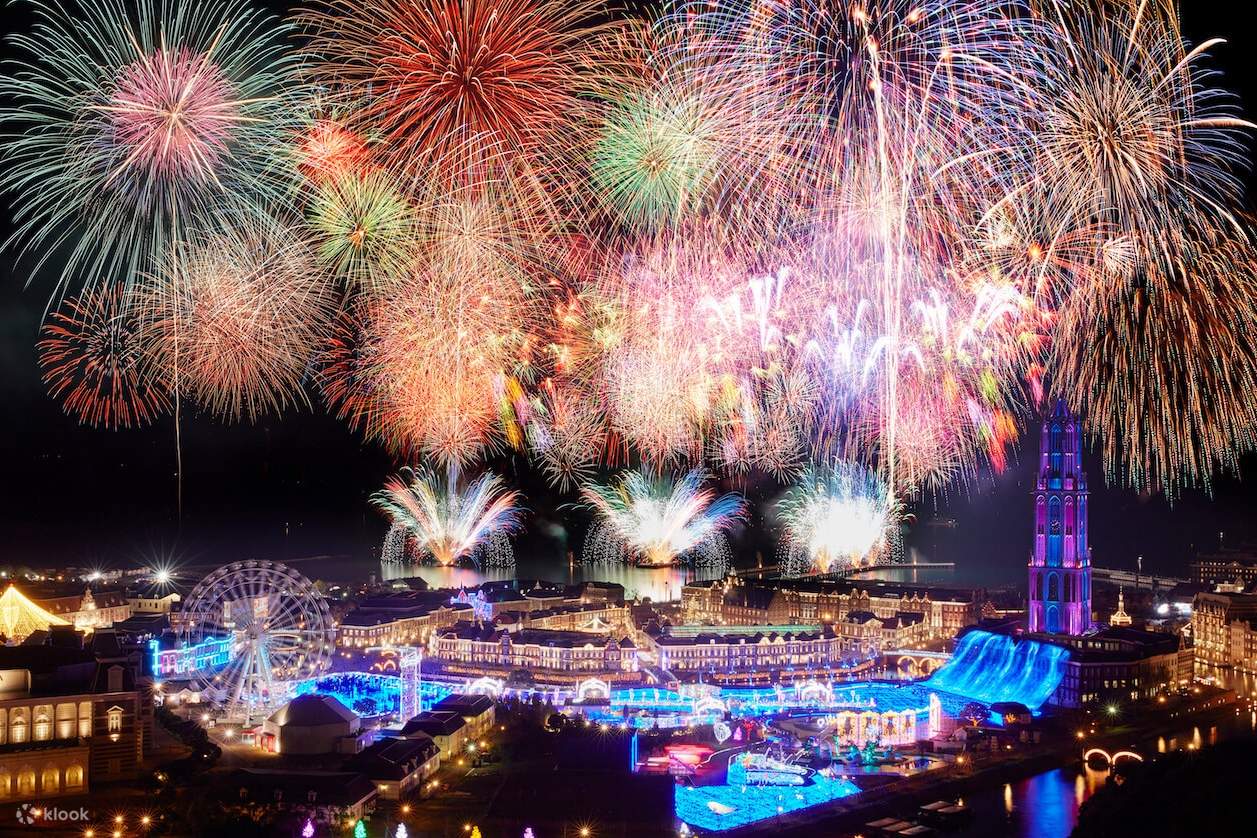 [Kyushu's Largest Fireworks Display] Huis Ten Bosch & Kyushu Grand Fireworks Festival Day Trip ...